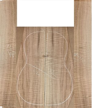 French Walnut Fiddleback figure Guitar Back & Sides Sets